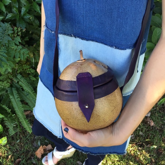 Jacmel & Co. | Bags | Jacmel Co Haiti Calabash Bag Leather Crossbody ...